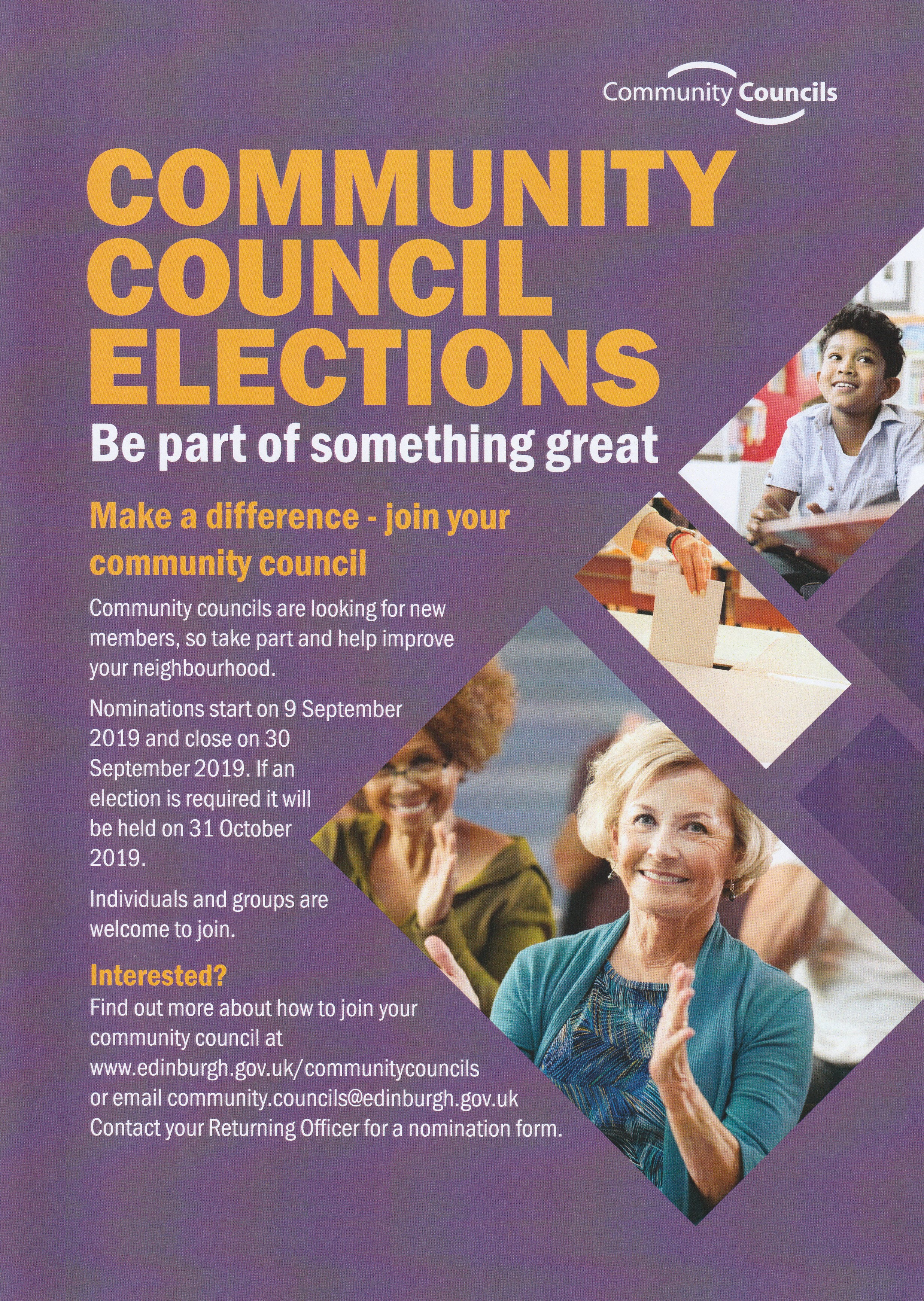 Community Council elections: Information from City of Edinburgh Council ...